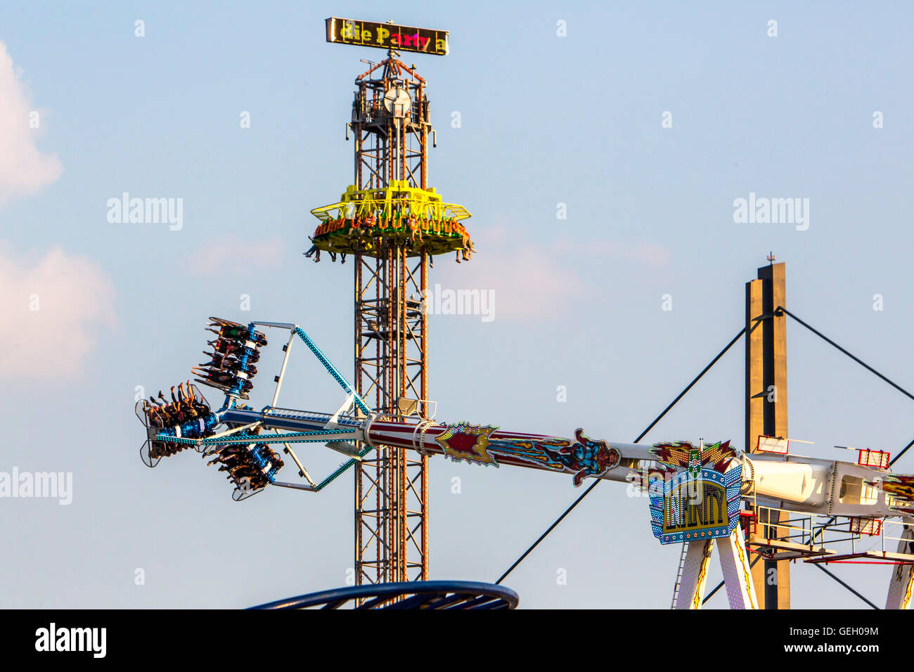 Largest fair on the Rhine, more than 4 millions visitors, with many ...