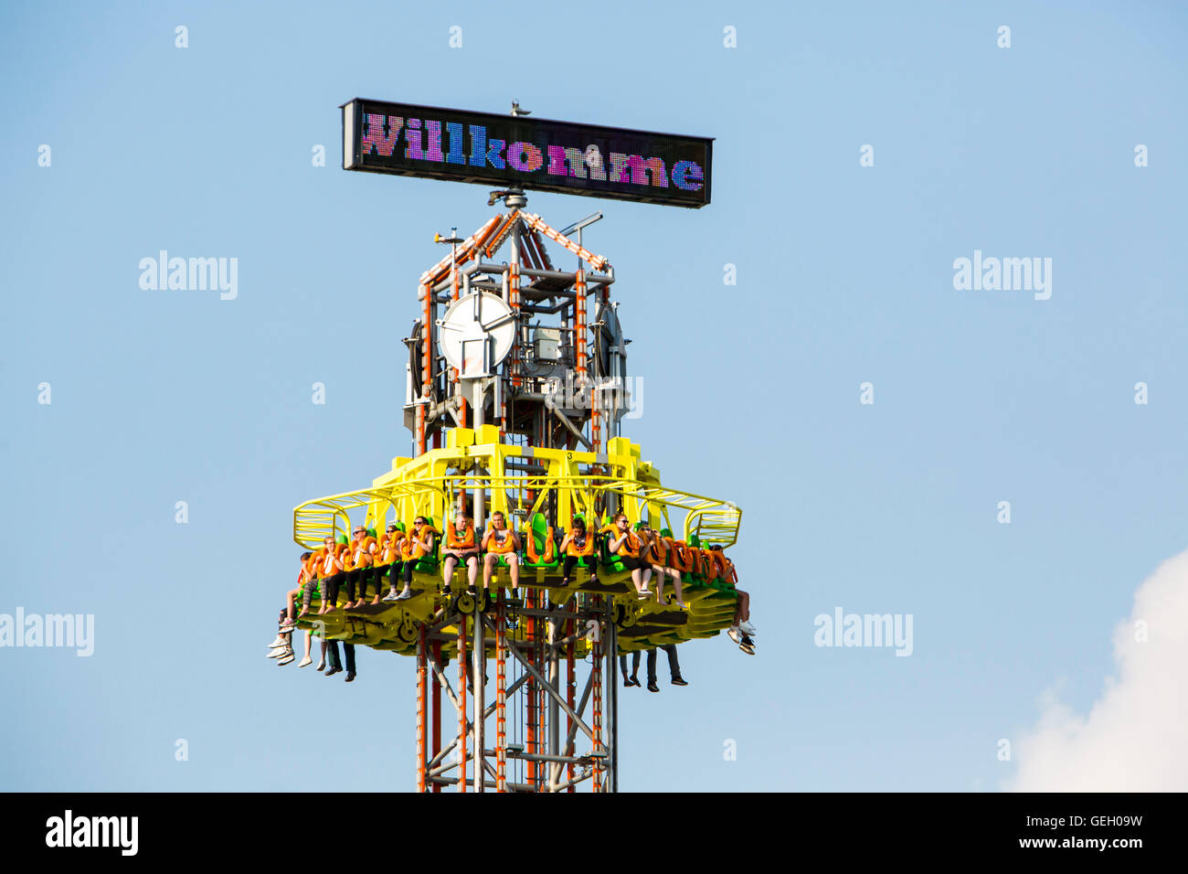 Largest fair on the Rhine, more than 4 millions visitors, with many ...