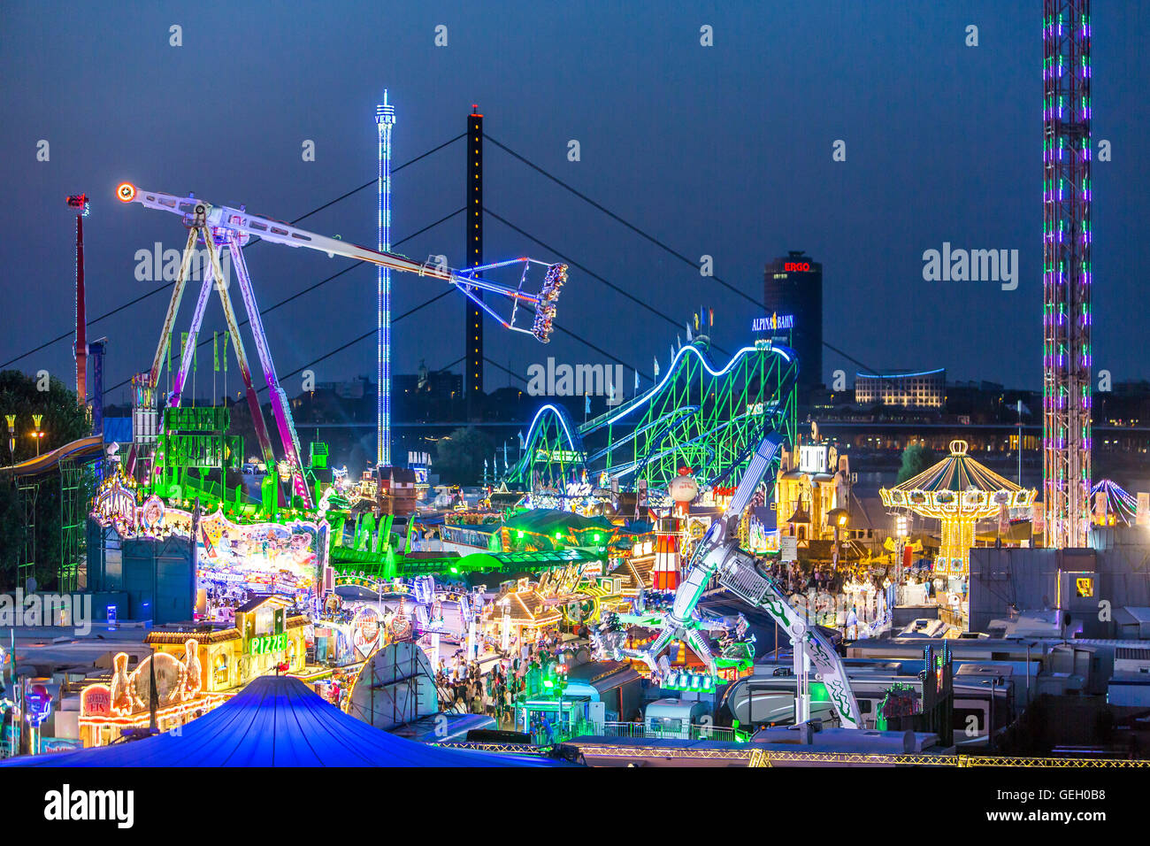 Largest fair on the Rhine, more than 4 millions visitors, with many ...