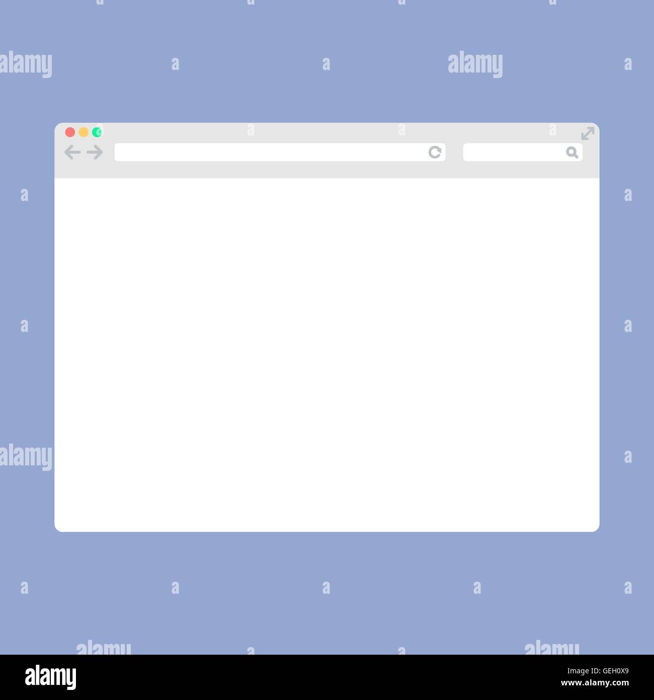 Simple Browser window Stock Vector Image & Art - Alamy