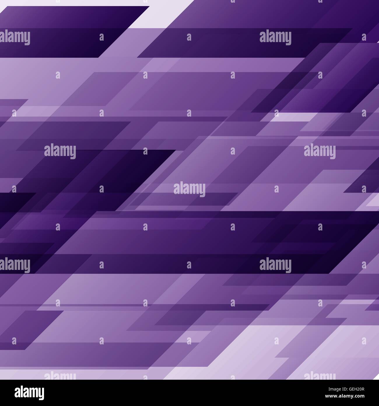 Abstract purple rectangles technology distorted background, stock ...