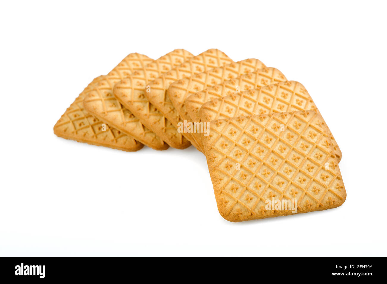 Tea cookies isolated on white Stock Photo - Alamy