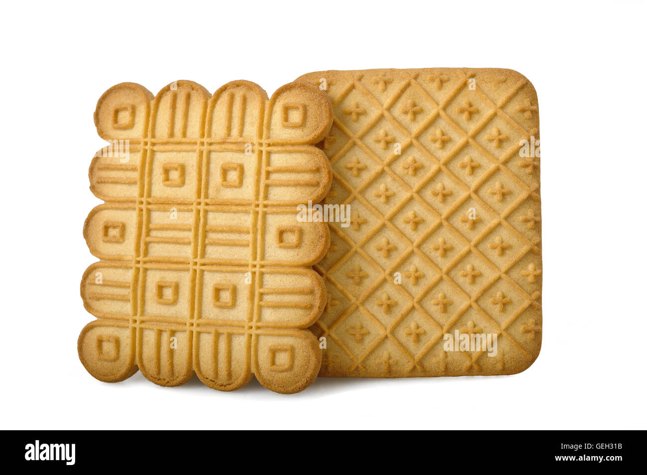Tea cookies isolated on white Stock Photo - Alamy