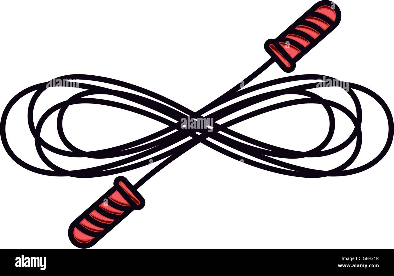 Skipping rope icon jumping Stock Vector Images - Alamy