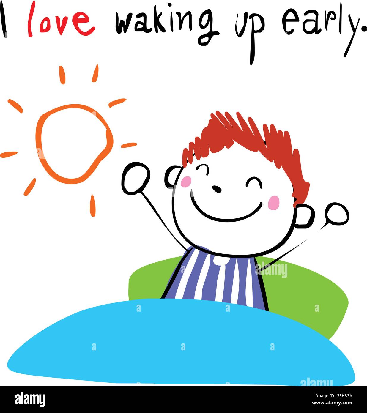 Getting Up In The Morning Cartoon