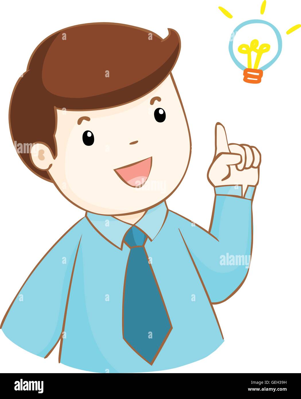 graphic man have an idea vector illustration Stock Vector Image & Art ...