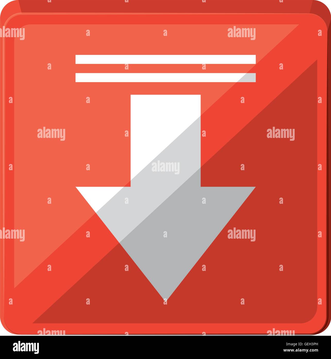 arrow down isolated icon design Stock Vector Image & Art - Alamy