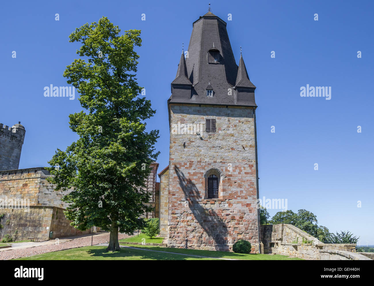 Tower of the castle in Bad Bentheim, Germany Stock Photo - Alamy