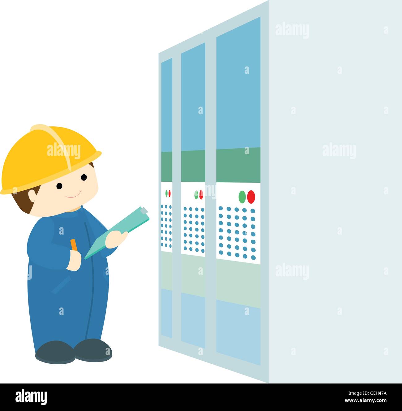 factory inspection info graphic vector illustration Stock Vector Image ...
