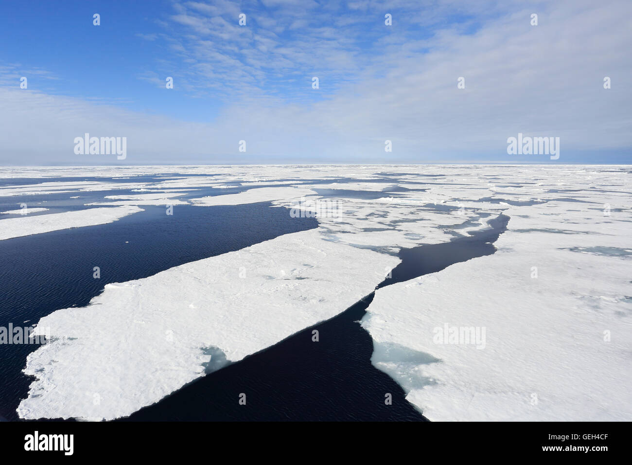 View of Arctic pack ice Stock Photo - Alamy