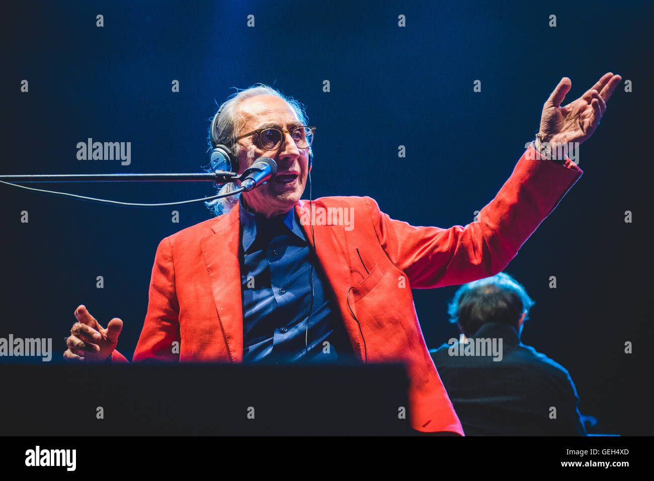 Grugliasco, Italy. 25th July, 2016. Franco Battiato and Alice ...