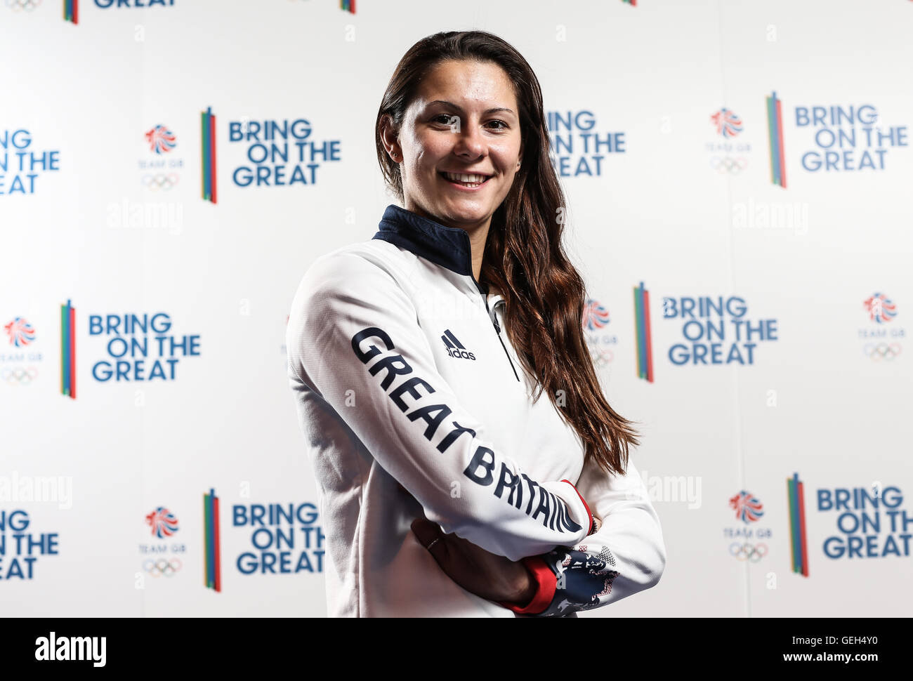 Team GB's Aimee Willmott (swimming) during the kitting out session at ...