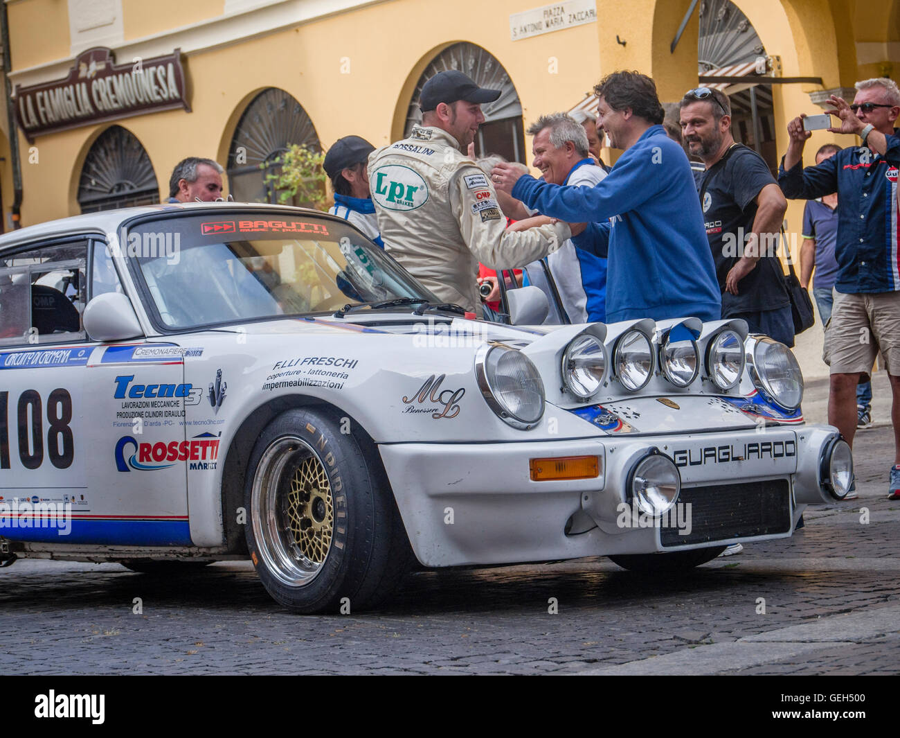 Cremona Historical Rally Circuit 2016 , ceremony, drivers, co pilots ...
