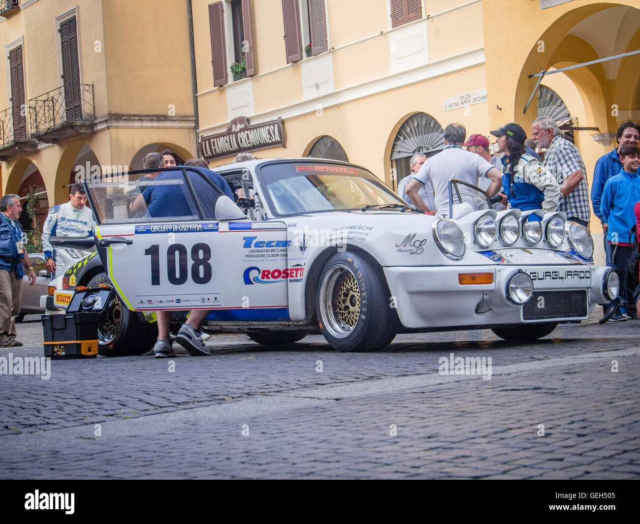 Cremona Historical Rally Circuit 2016 , ceremony, drivers, co pilots ...