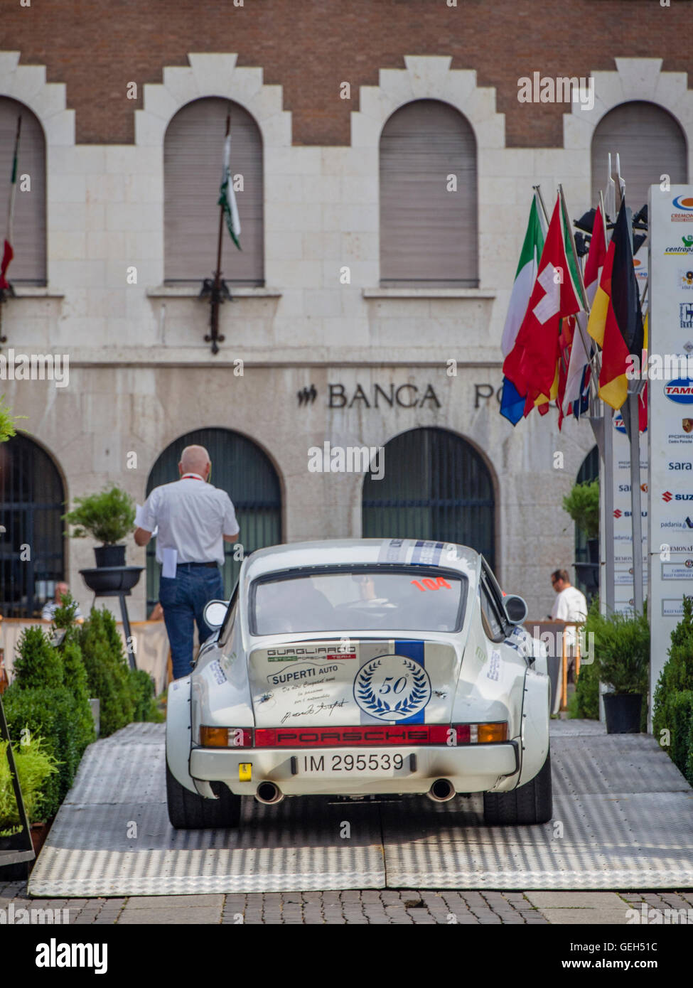 Cremona Historical Rally Circuit 2016 , ceremony, drivers, co pilots ...