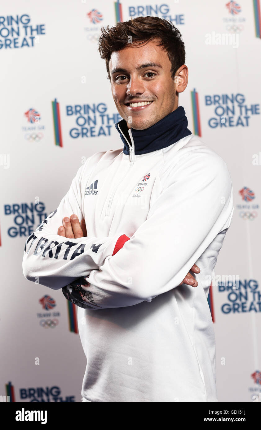 Team GB's Tom Daley during the kitting out session at the NEC ...