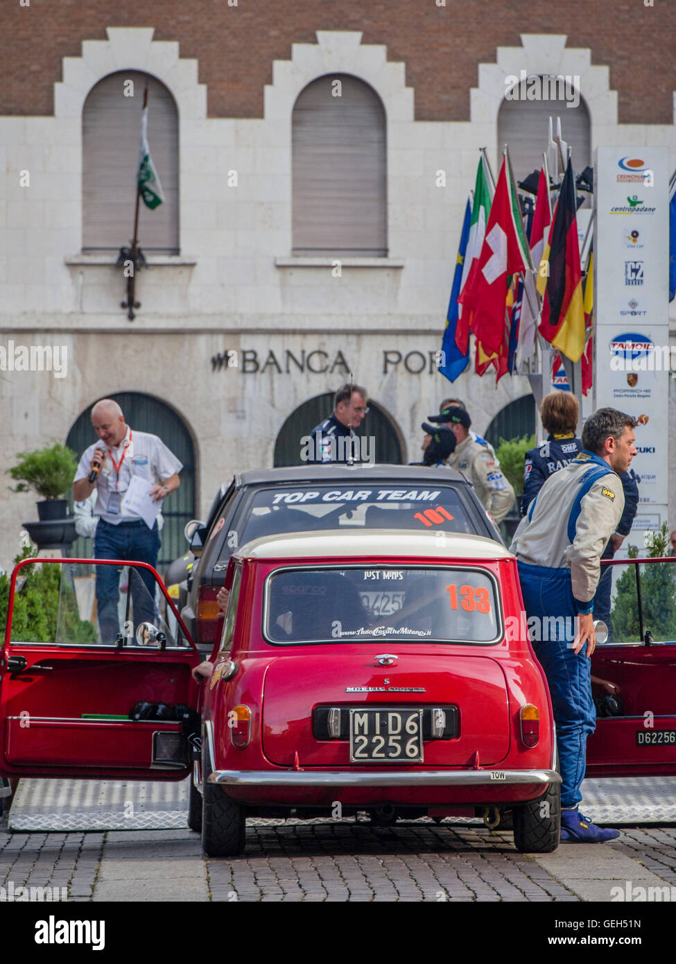 Cremona Historical Rally Circuit 2016 , ceremony, drivers, co pilots ...