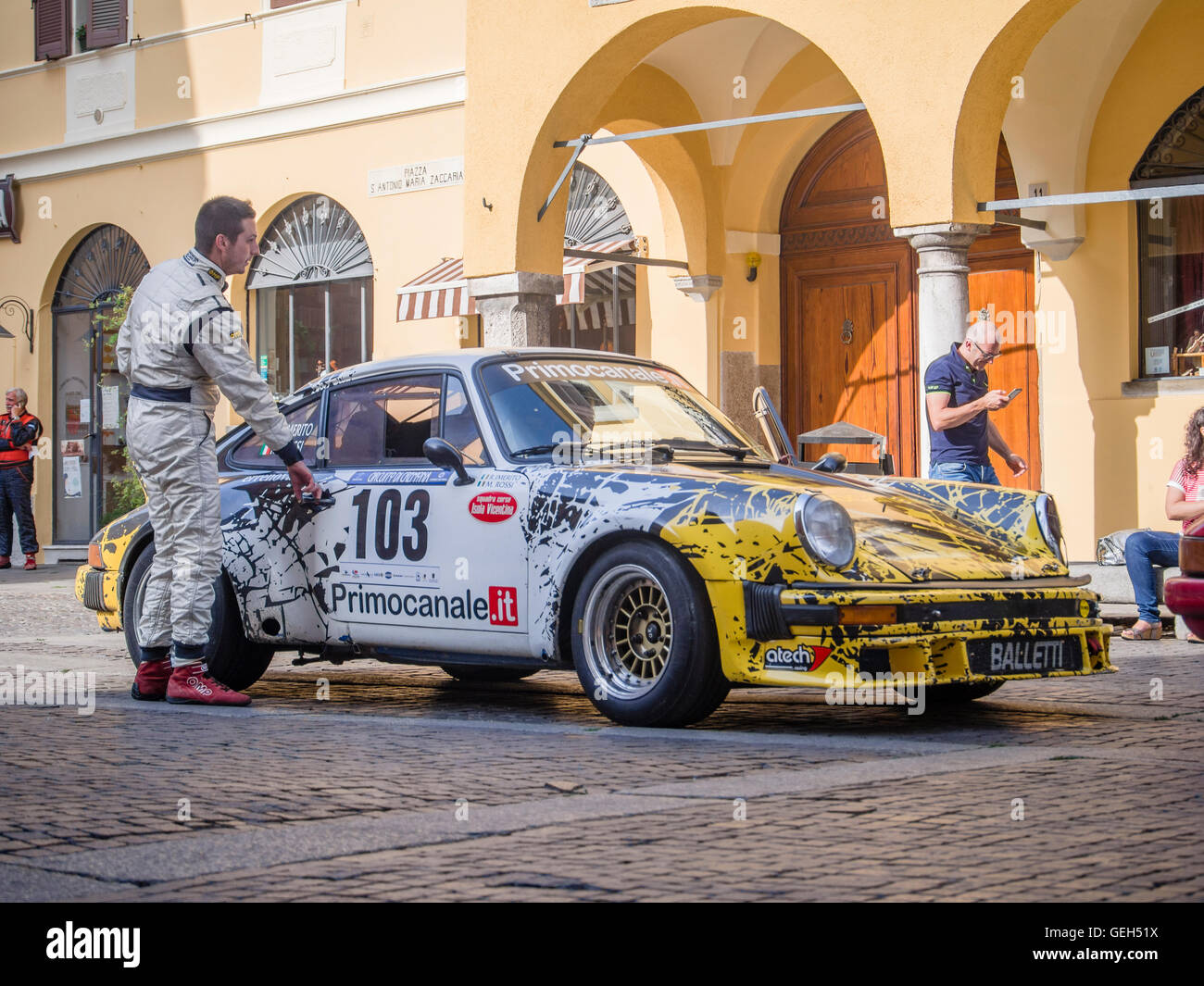 Cremona Historical Rally Circuit 2016 , ceremony, drivers, co pilots ...