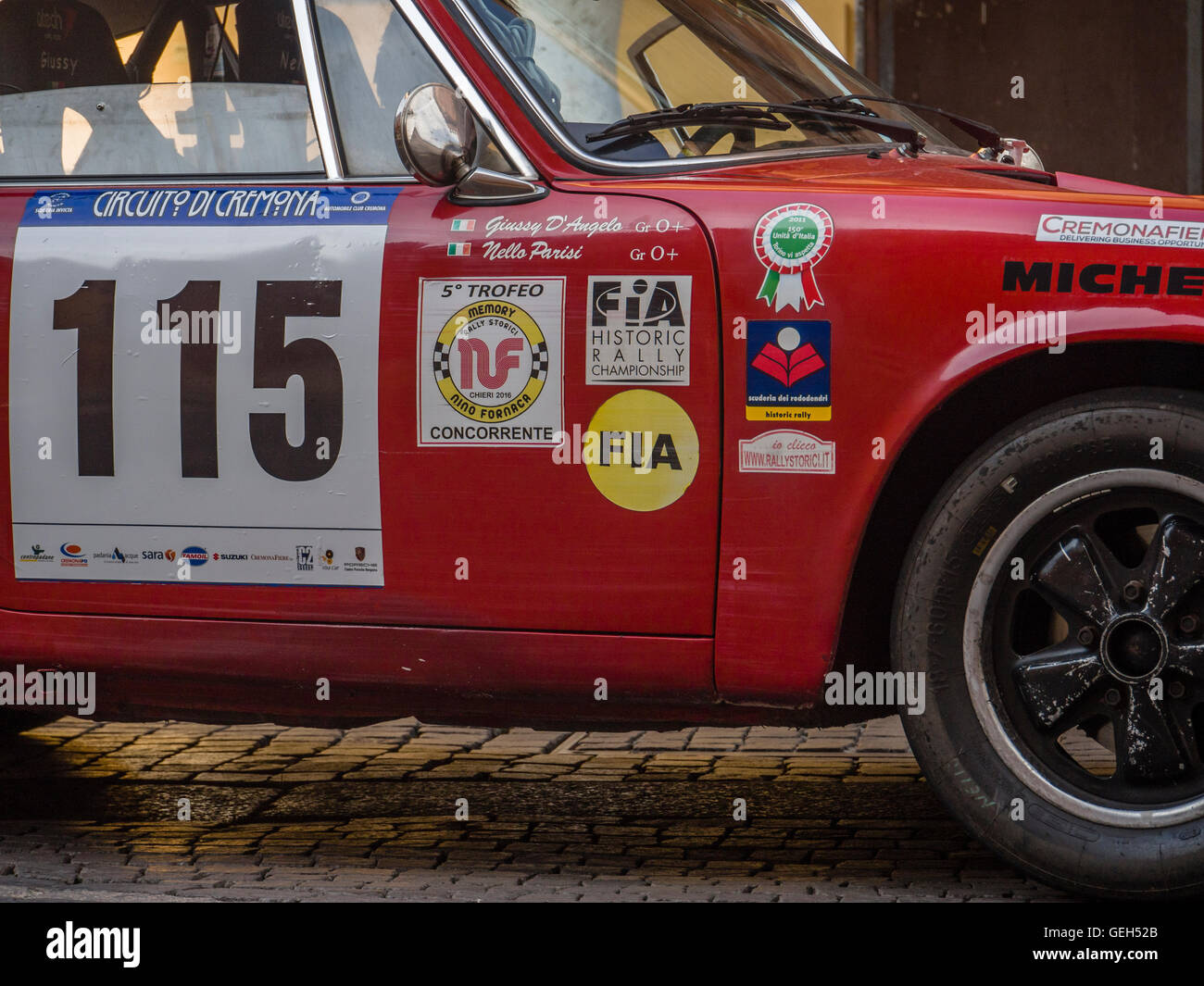 Cremona Historical Rally Circuit 2016 , ceremony, drivers, co pilots ...