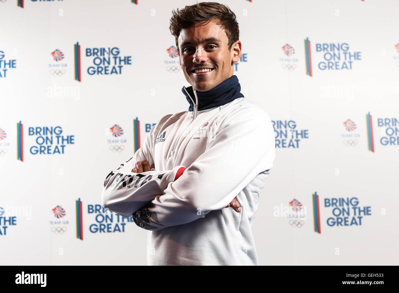 Team GB's Tom Daley during the kitting out session at the NEC ...