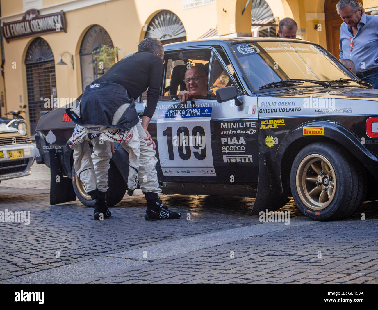 Cremona Historical Rally Circuit 2016 , ceremony, drivers, co pilots ...