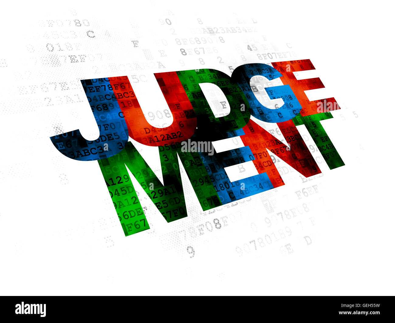 Law concept: Judgement on Digital background Stock Photo - Alamy