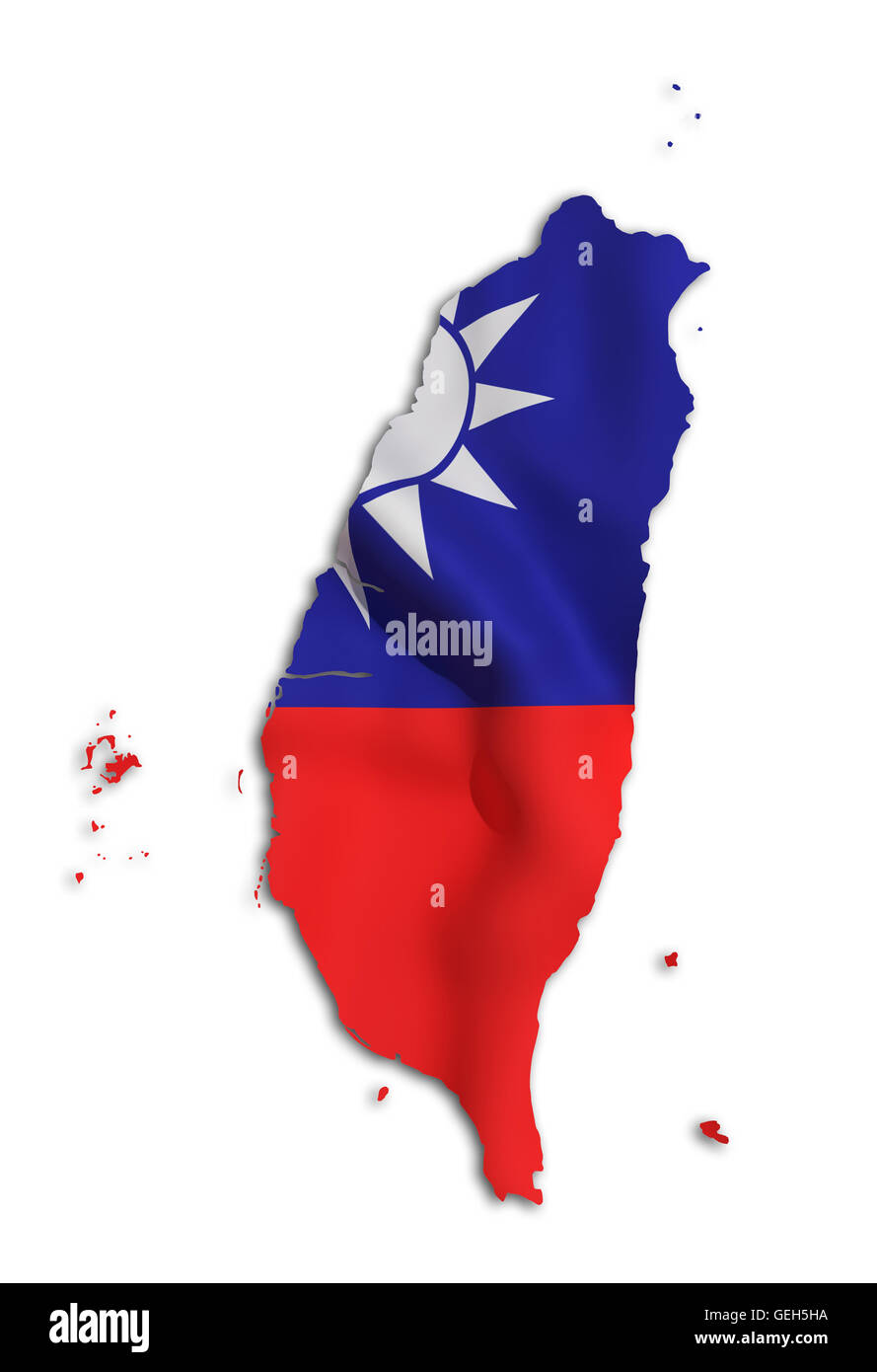 Taiwan 3d map hi-res stock photography and images - Alamy