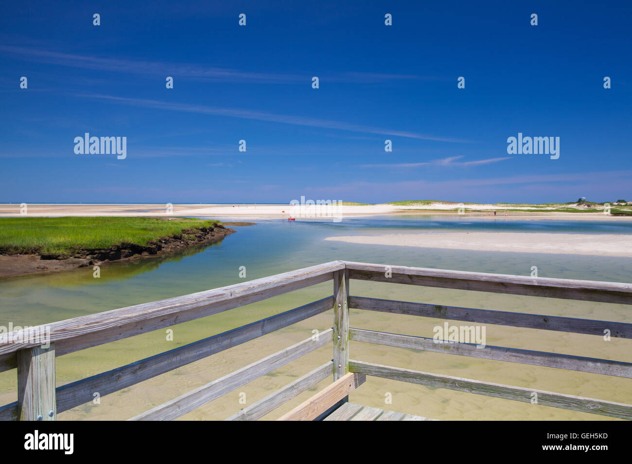 Wide wooden boardwalk hi-res stock photography and images - Alamy