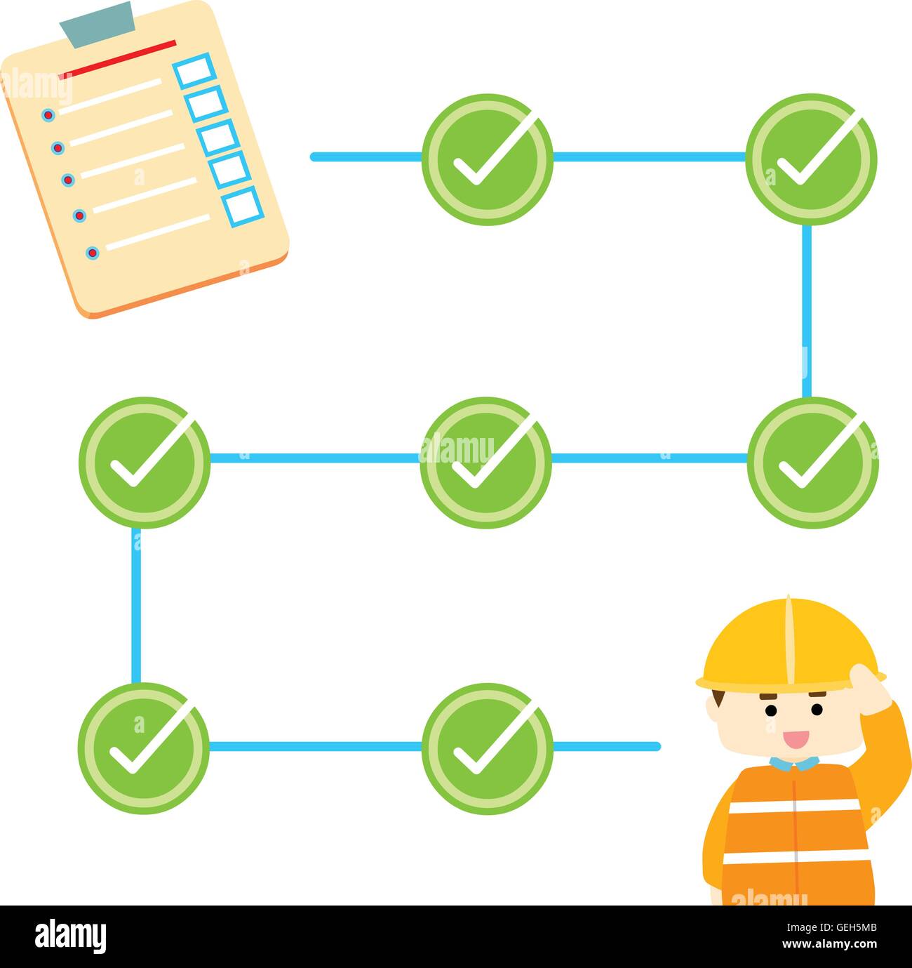 engineering check right all of operation vector Stock Vector Image ...
