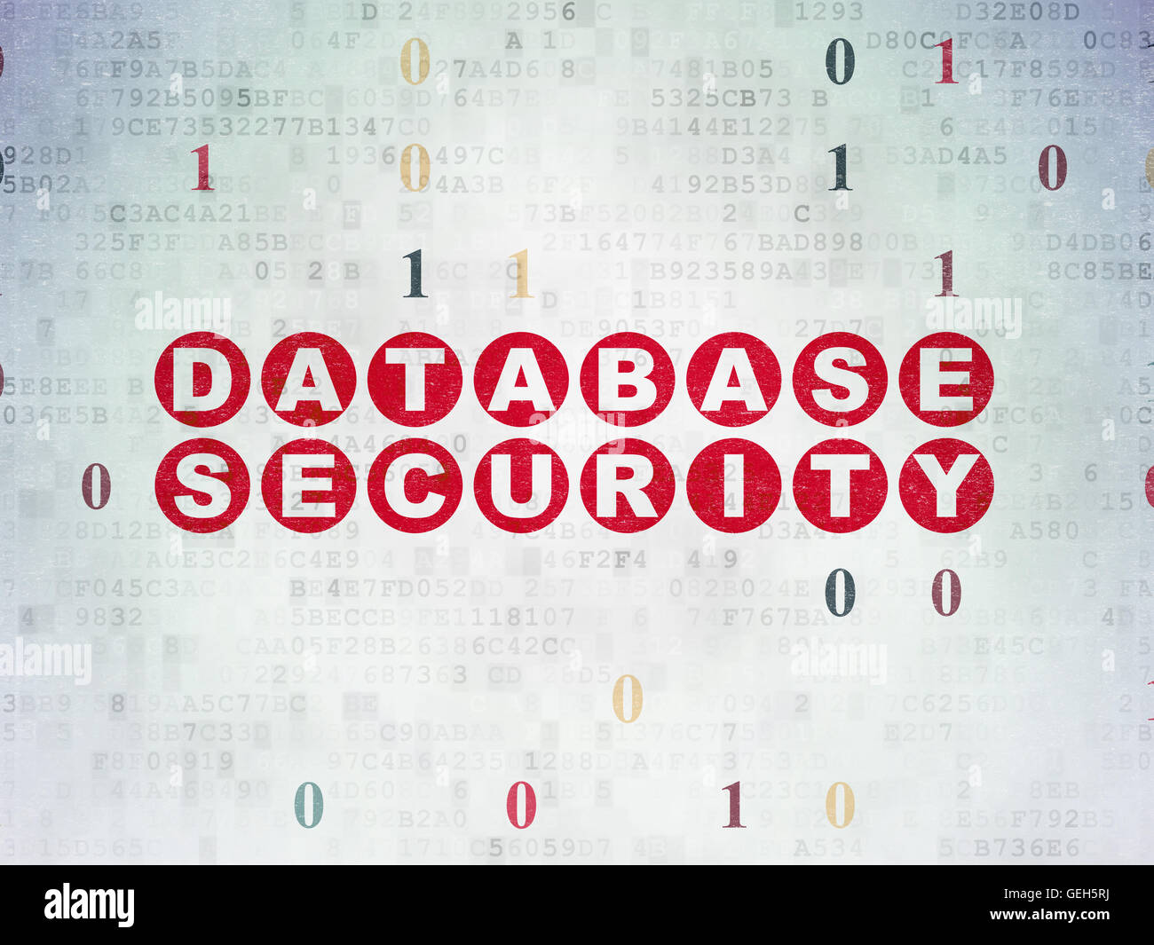 Programming concept: Database Security on Digital Data Paper background Stock Photo - Alamy
