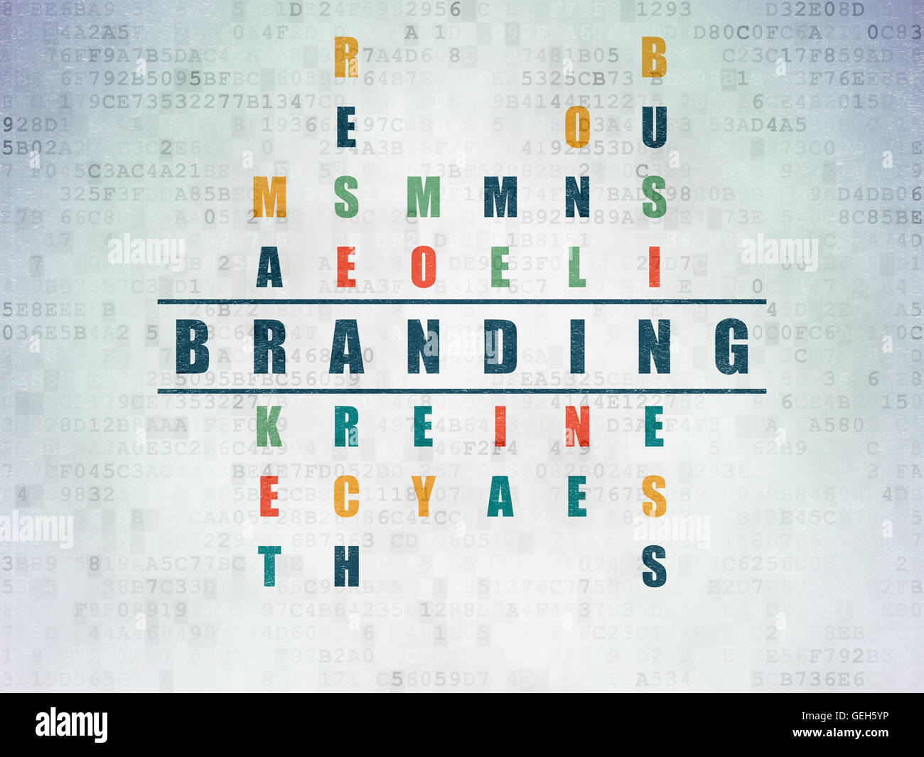 Marketing concept: Branding in Crossword Puzzle Stock Photo - Alamy