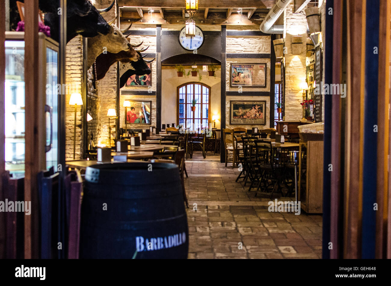 Traditional spanish cafe interior hi-res stock photography and images ...