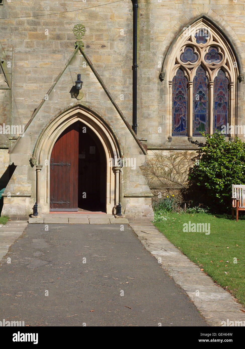 The interior and exterior of 'St Elizabeth's Roman Catholic Church' at ...