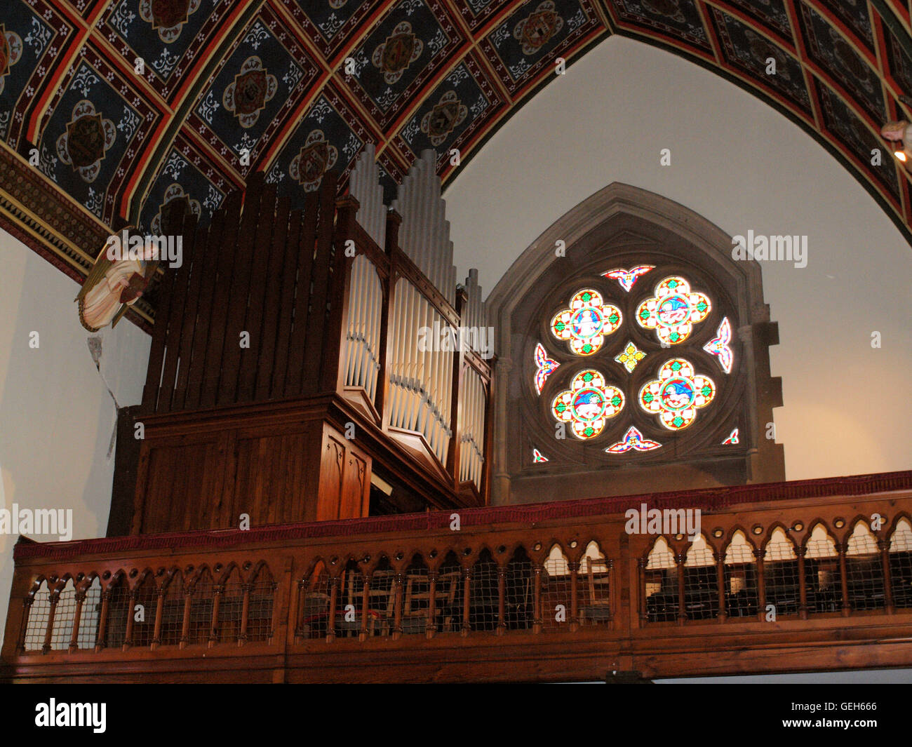 The interior and exterior of 'St Elizabeth's Roman Catholic Church' at ...