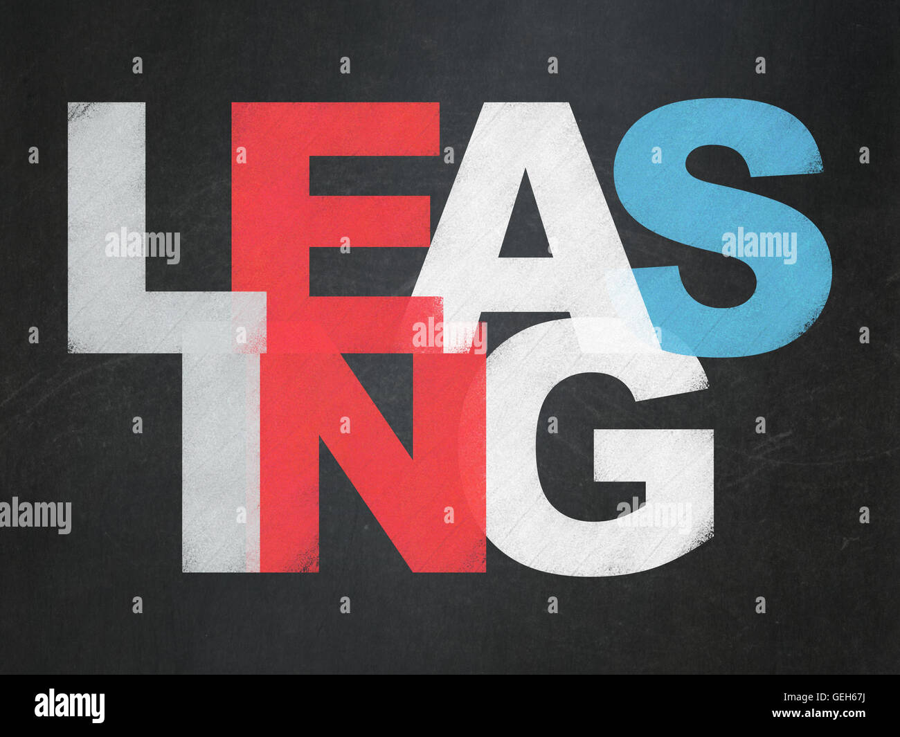 Finance concept: Leasing on School board background Stock Photo - Alamy
