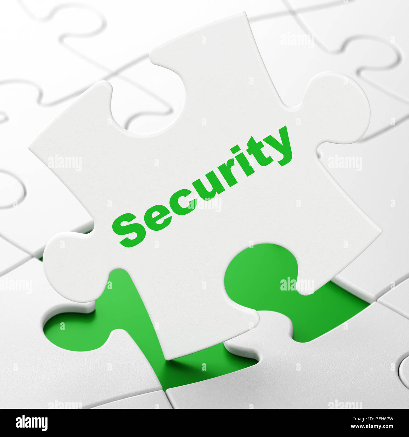 Security concept: Security on puzzle background Stock Photo - Alamy