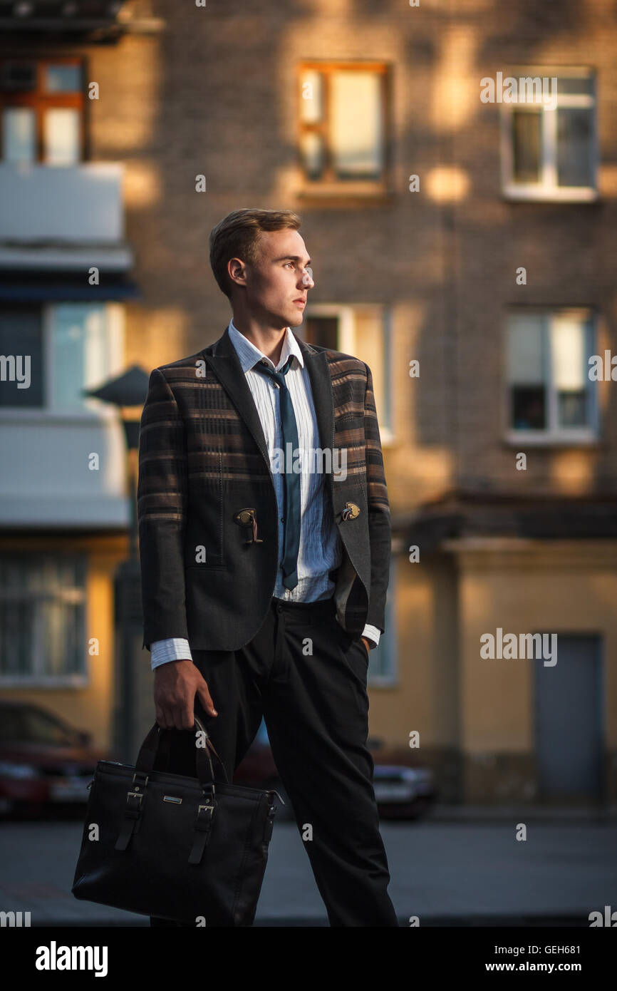 Handsome successful hi-res stock photography and images - Alamy