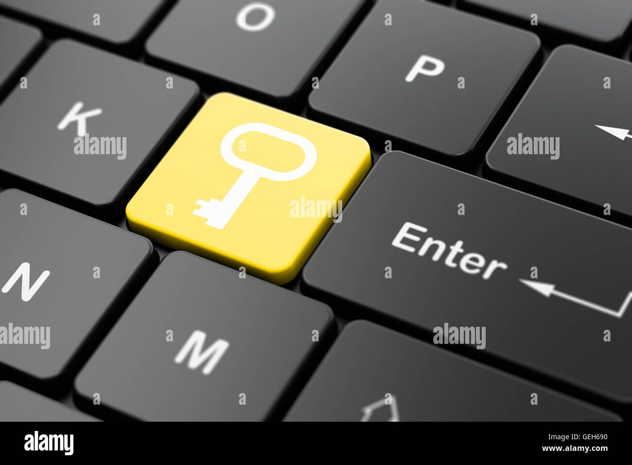 Privacy concept: Key on computer keyboard background Stock Photo - Alamy