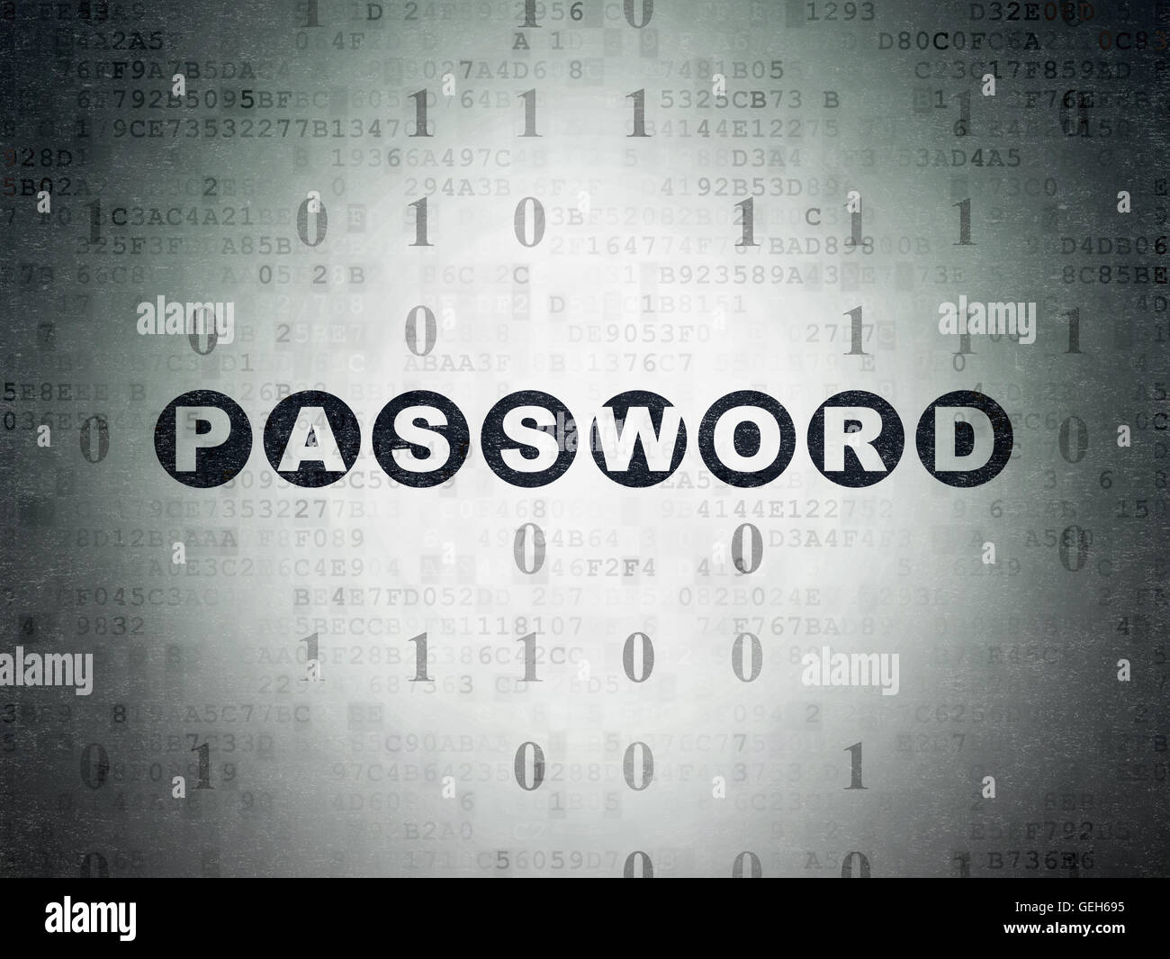 Protection concept: Password on Digital Data Paper background Stock ...