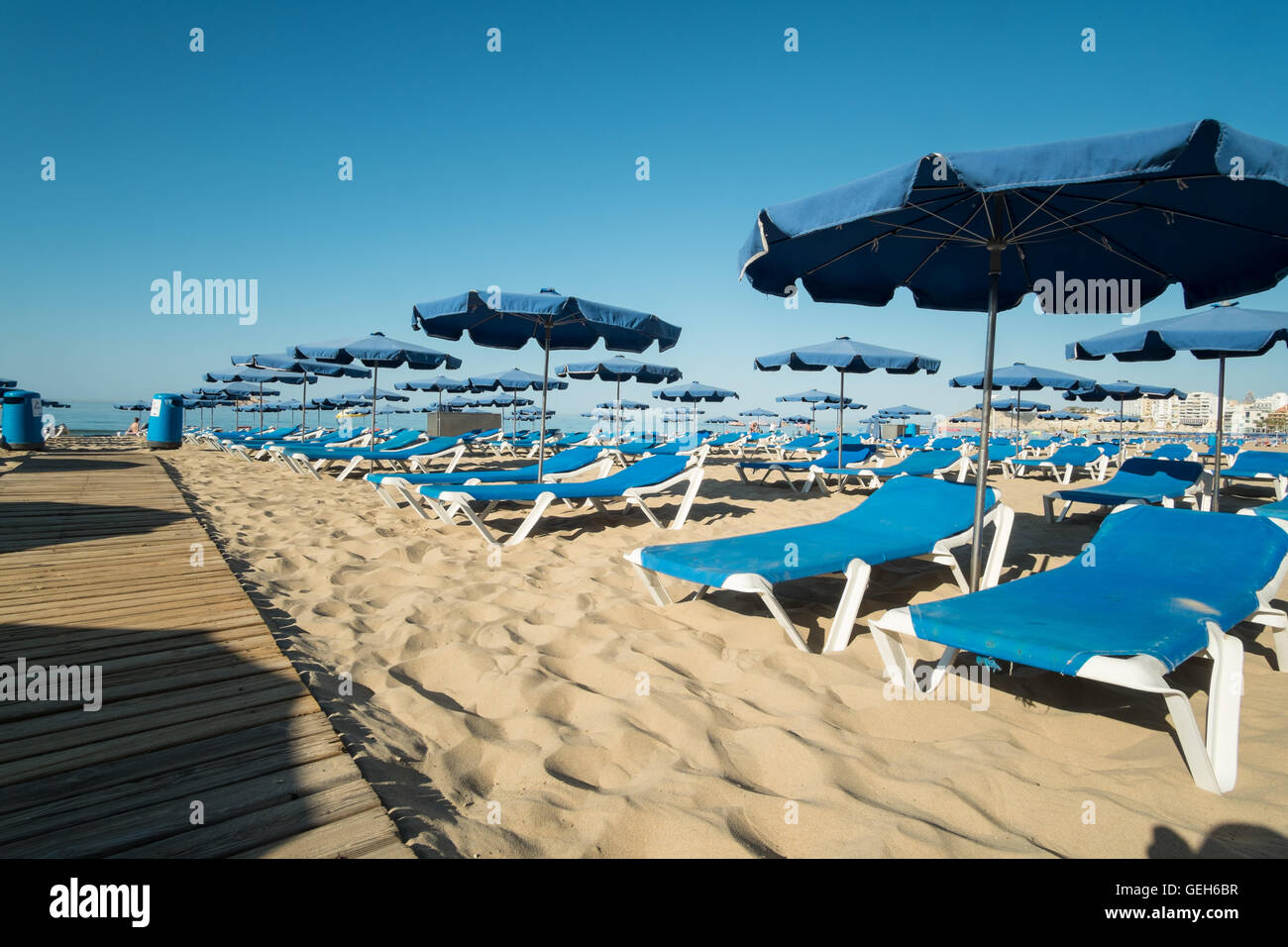 Sunny benidorm beach resort hi-res stock photography and images - Alamy