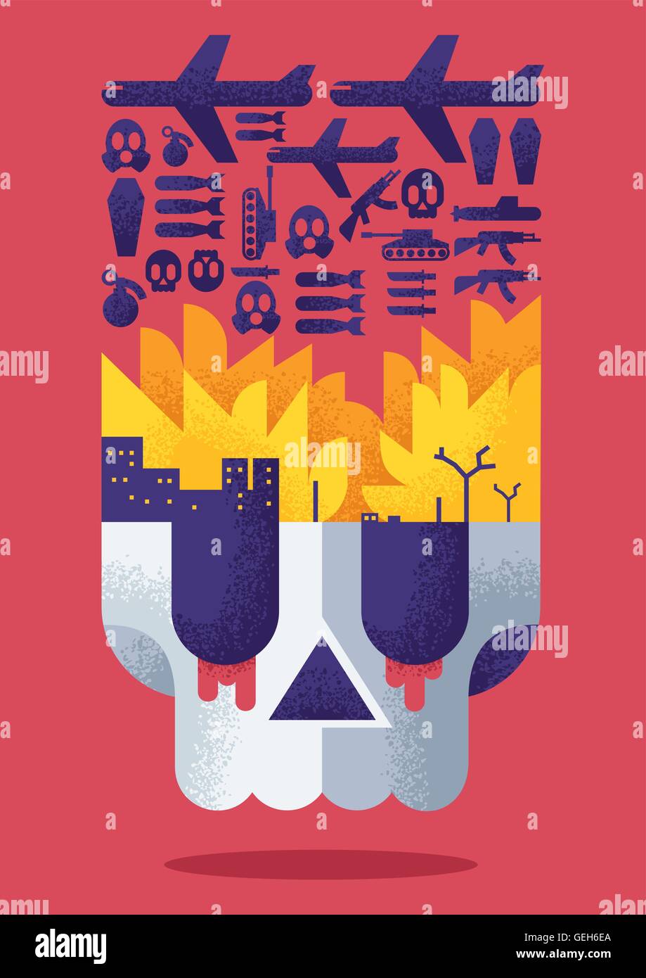Armed conflict concept Stock Vector Images - Alamy