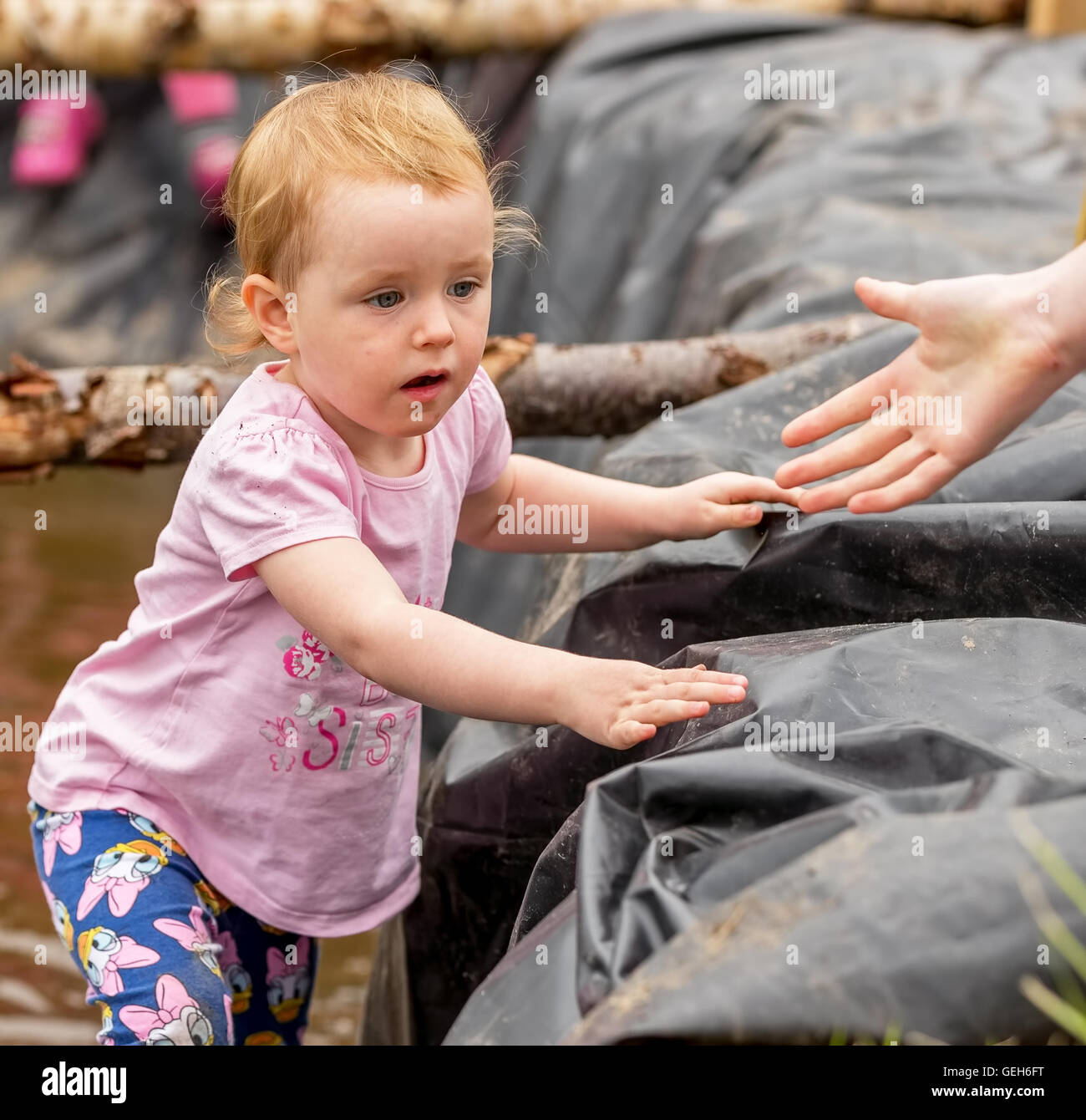 Childrens Mini Mudder participant Stock Photo - Alamy