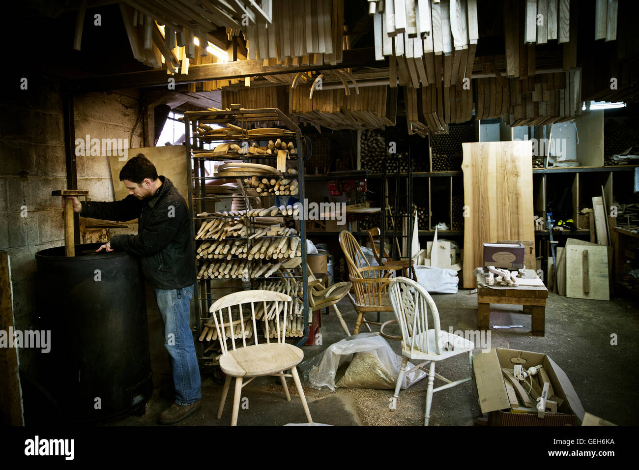 Windsor chair making hi-res stock photography and images - Alamy