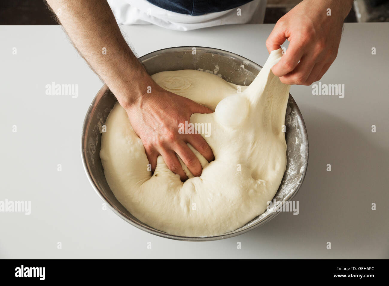 Mixing bread dough england hi-res stock photography and images - Alamy