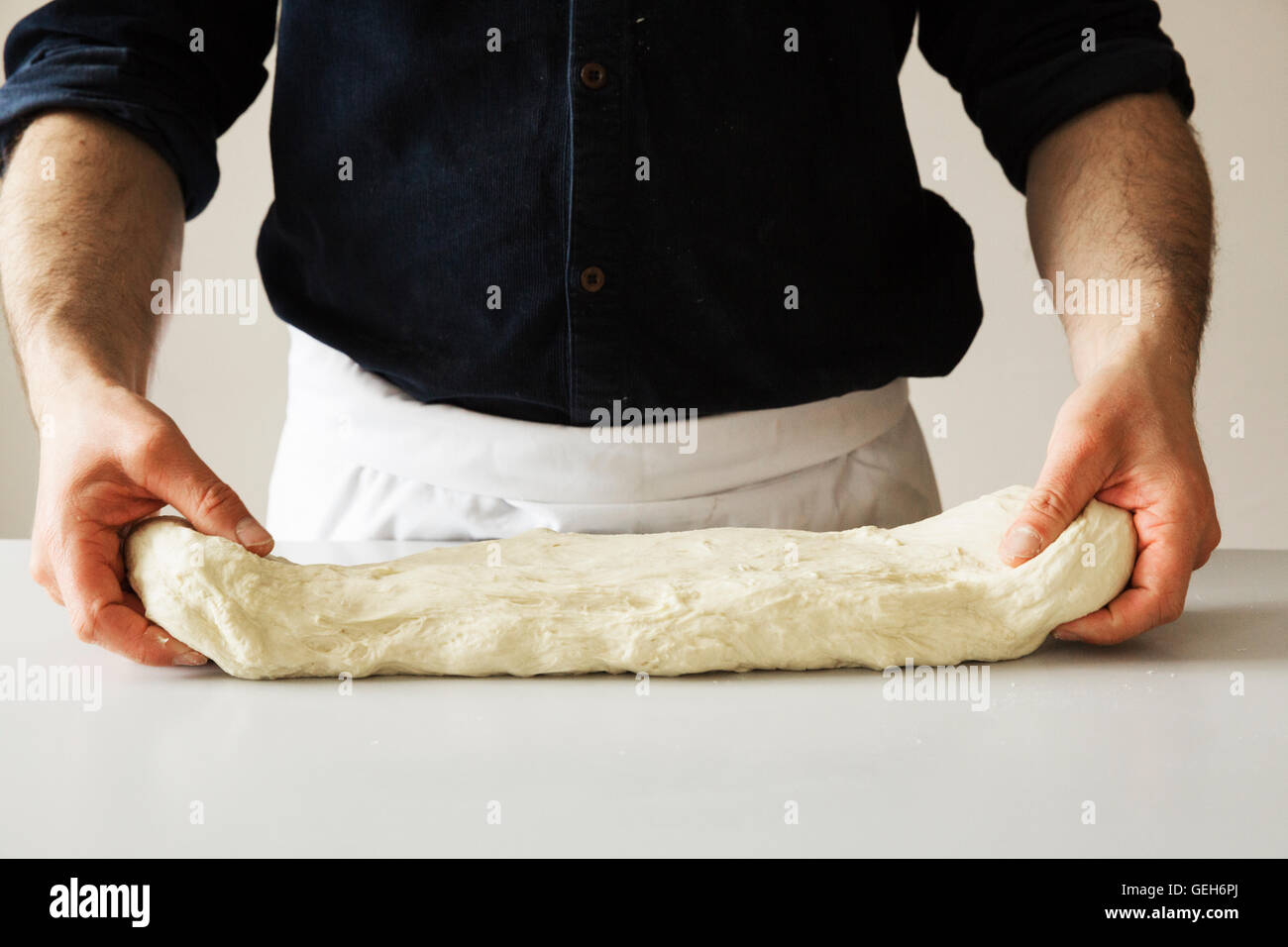 Kneading dough bread hi-res stock photography and images - Alamy