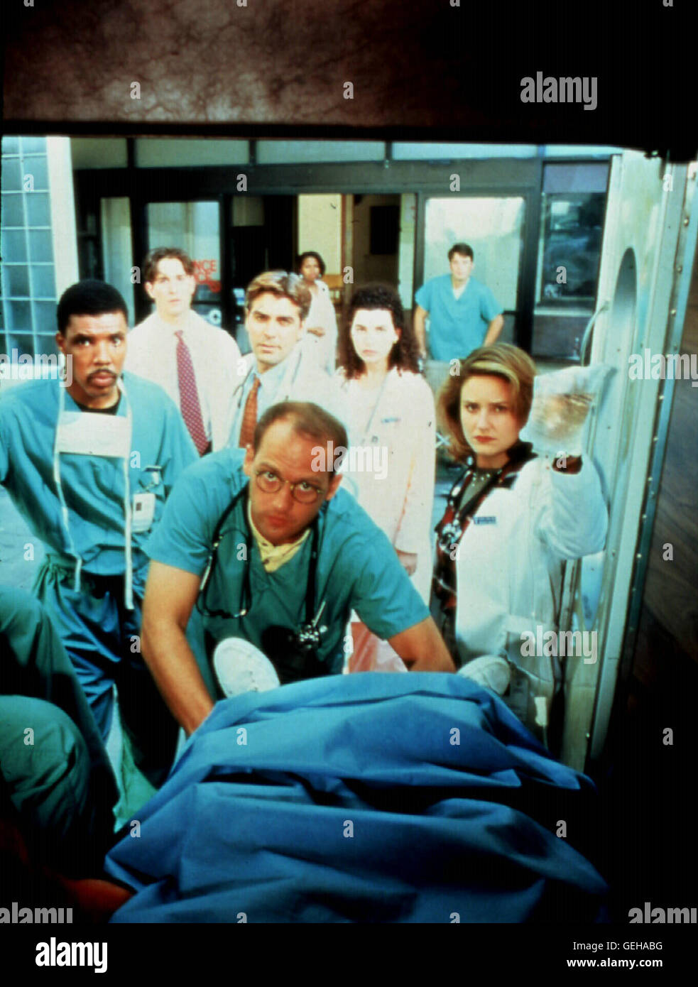 Eriq La Salle (l), Anthony Edwards (m), Sherry Stringfield (r ...