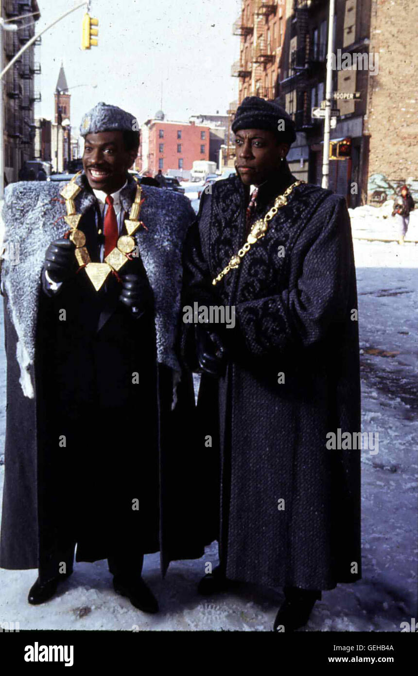 Eddie Murphy, Arsenio Hall Prinz Akeem (Eddie Murphy, l) und sein ...