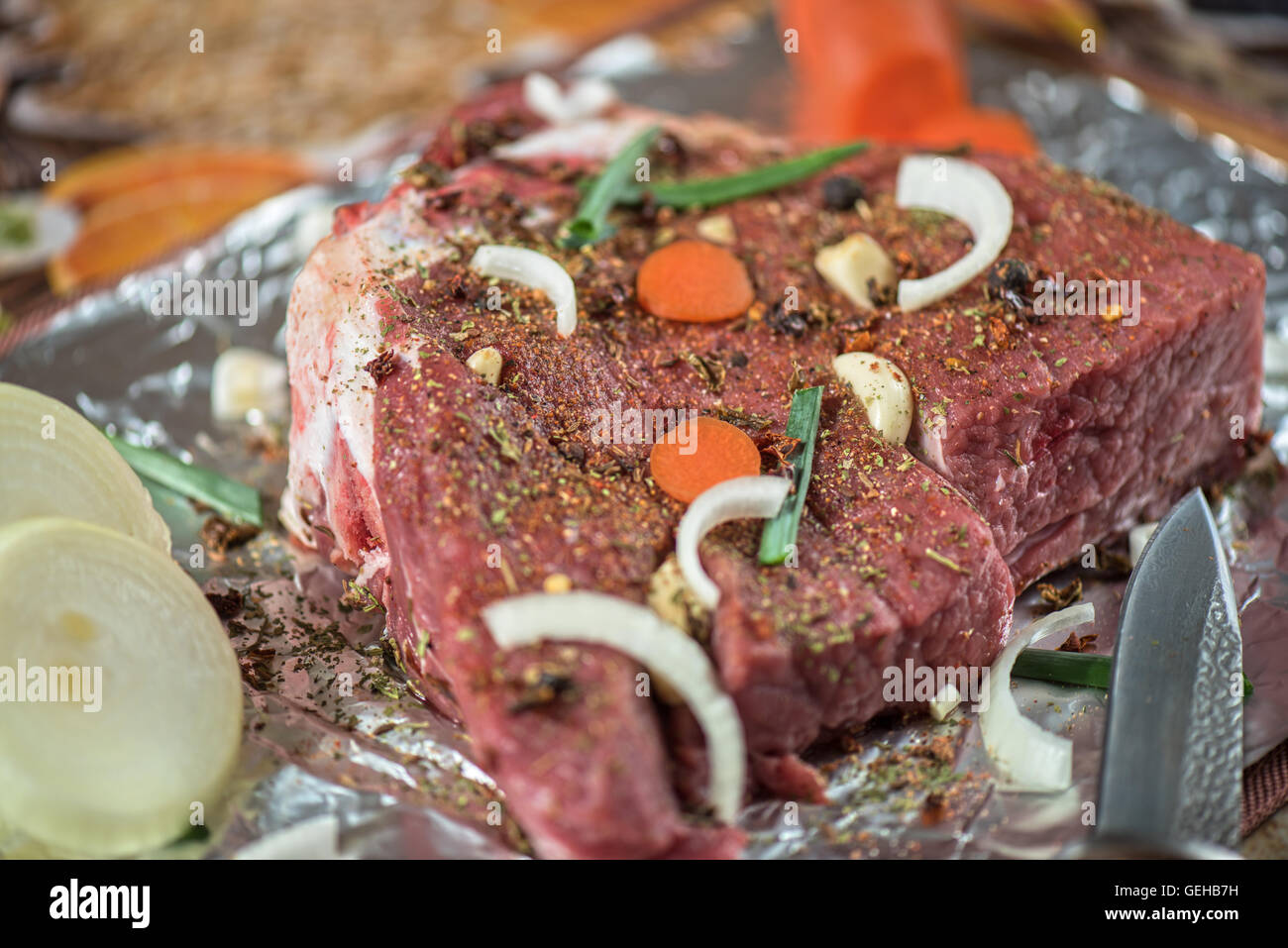Raw beef meat Stock Photo - Alamy