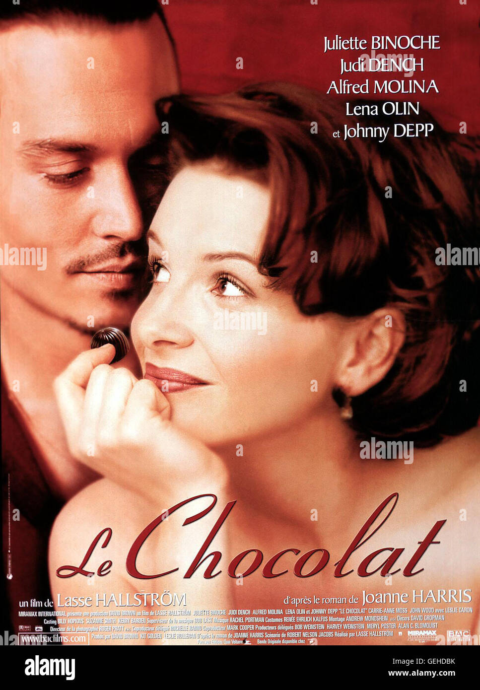 Filmplakat *** Local Caption *** 2000, Chocolat, Chocolat Stock Photo ...