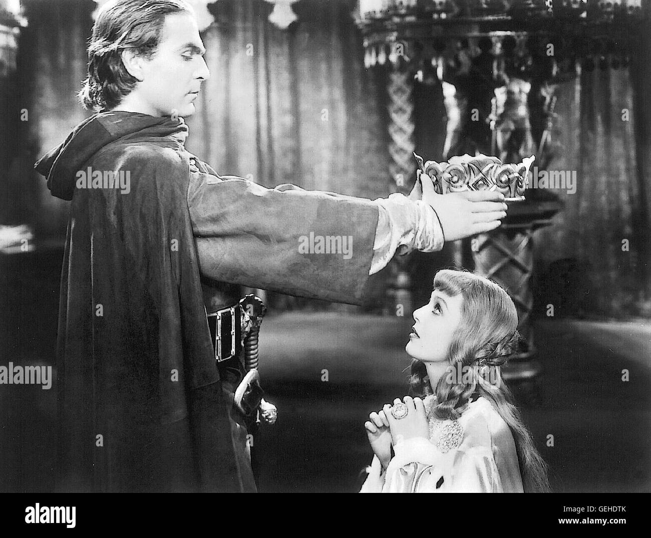 Richard (Henry Wilcoxon), Berenga (Loretta Young) *** Local Caption ...